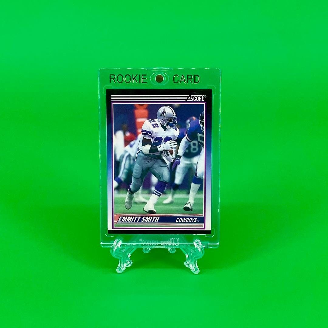 Emmitt Smith ROOKIE Card! Vintage Original & Authentic ~ 1990 Score ...