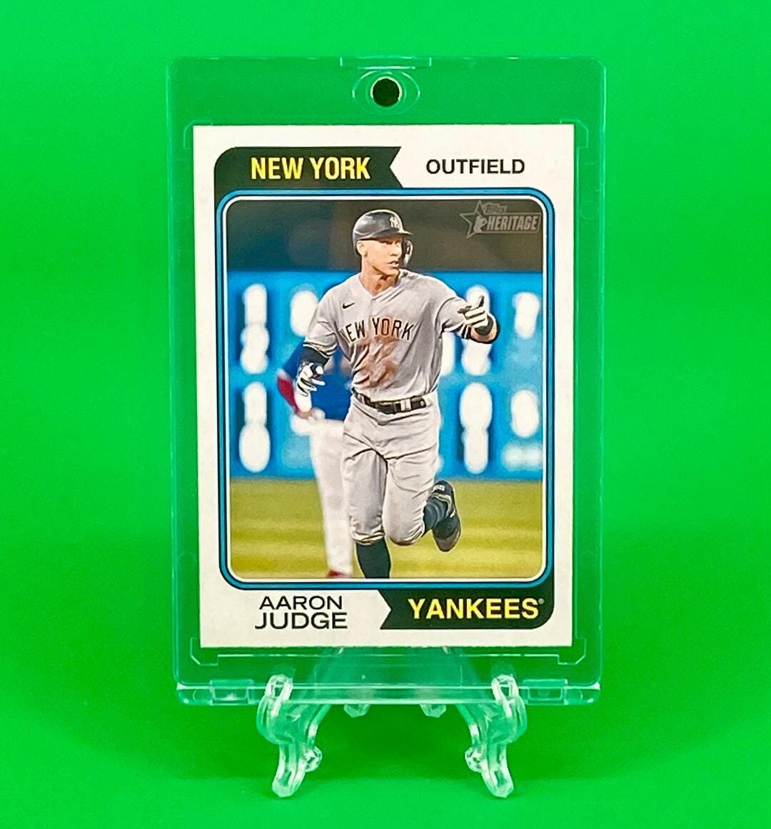 Aaron Judge Baseball Card! Original & Authentic ~ Stand/case Included ...