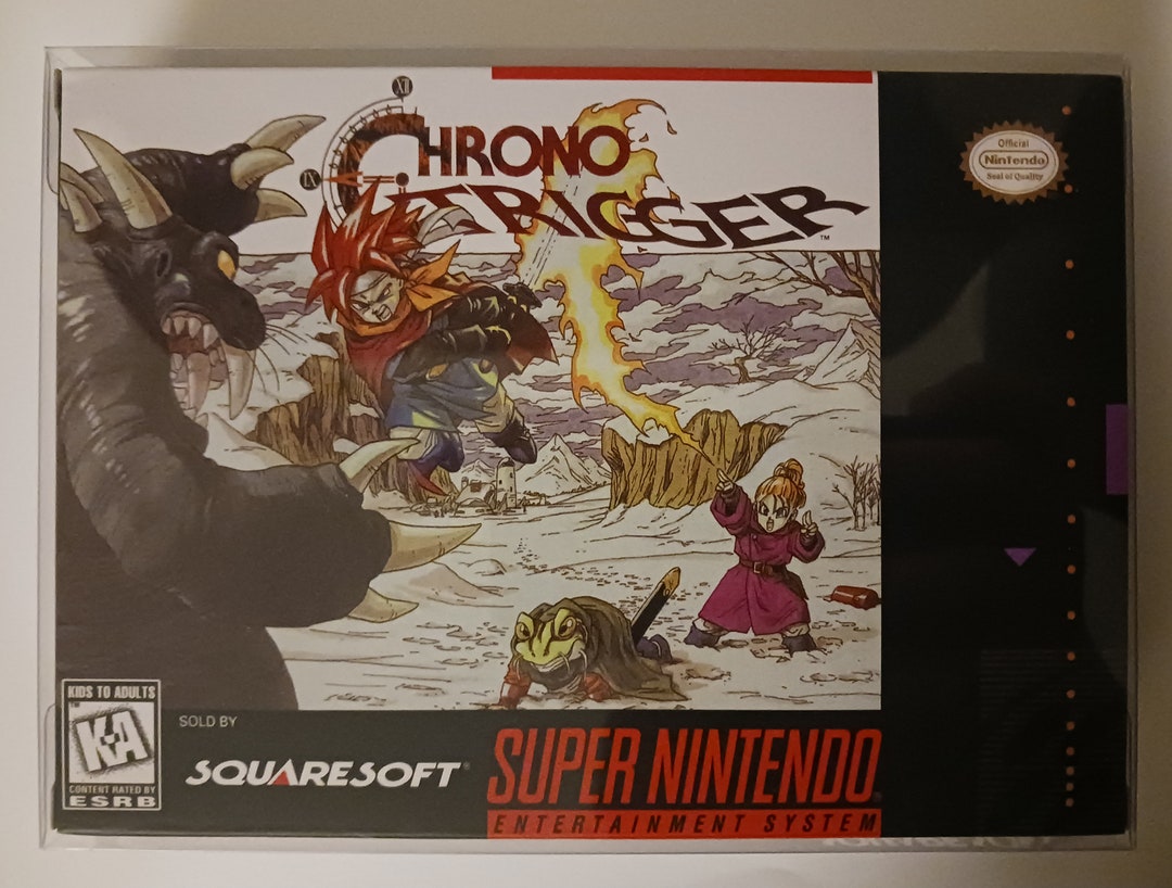 Chrono Trigger Snes/super Nintendo Reproduction Game, Tray & Box - Etsy