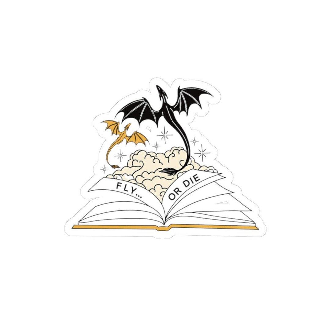 Fourth Wing Fly or Die Sticker - Etsy