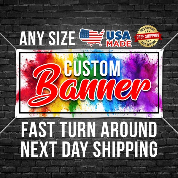 Custom Outdoor Birthday Banners - Etsy