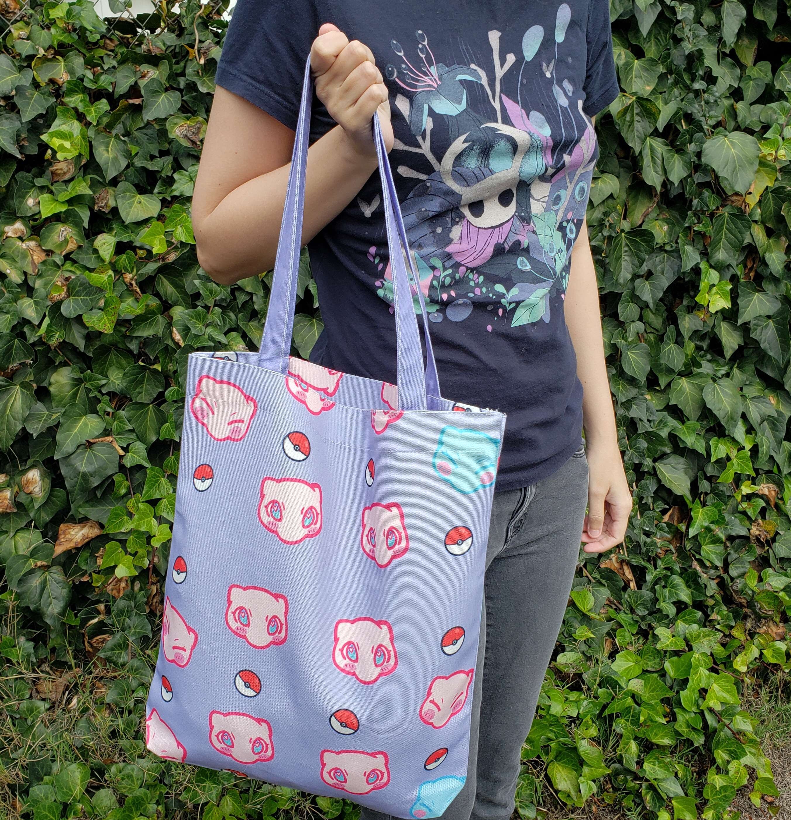 Mew Pokemon Tote Bag Kawaii Cute Anime Video Game Bag - Etsy