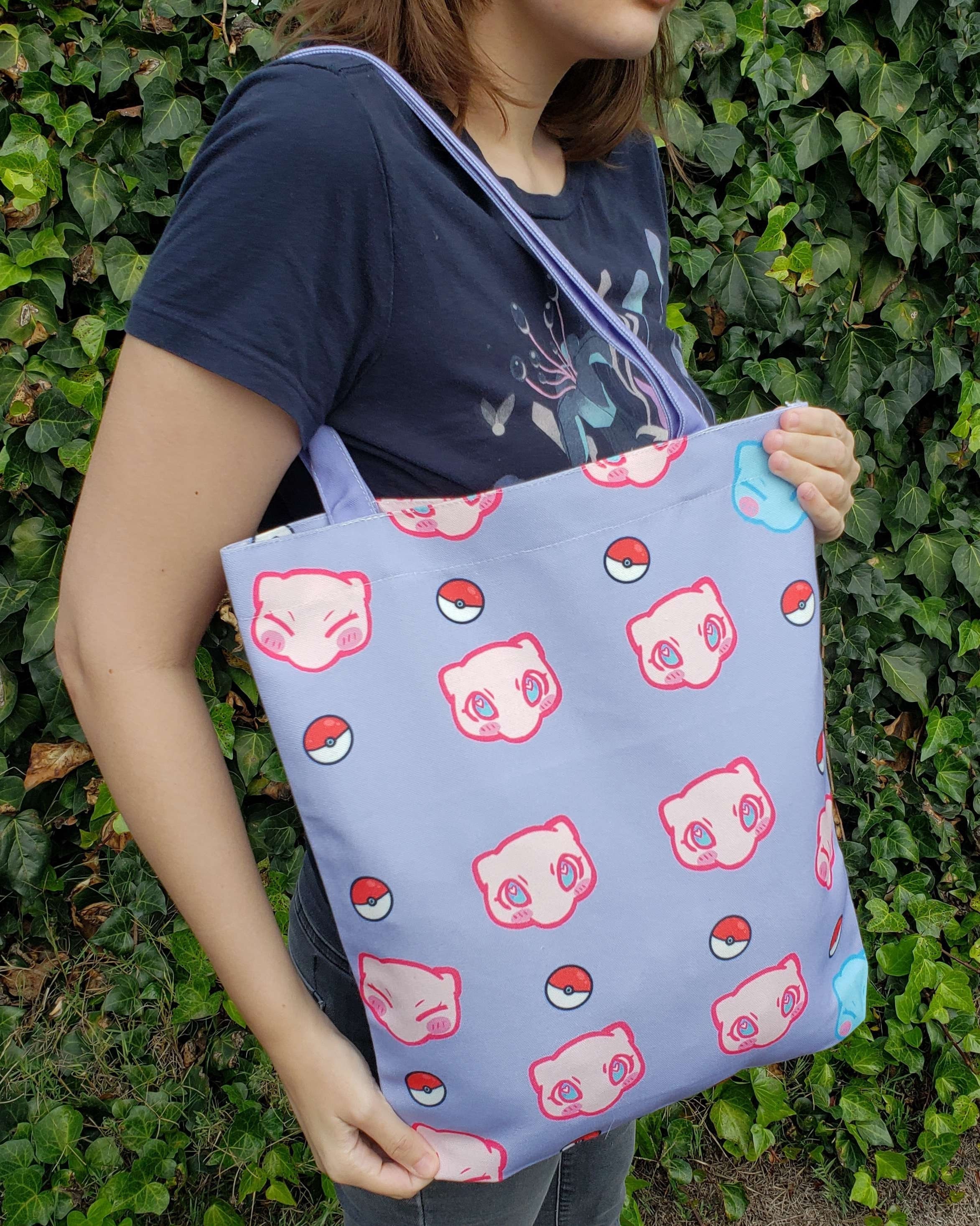 Mew Pokemon Tote Bag Kawaii Cute Anime Video Game Bag - Etsy