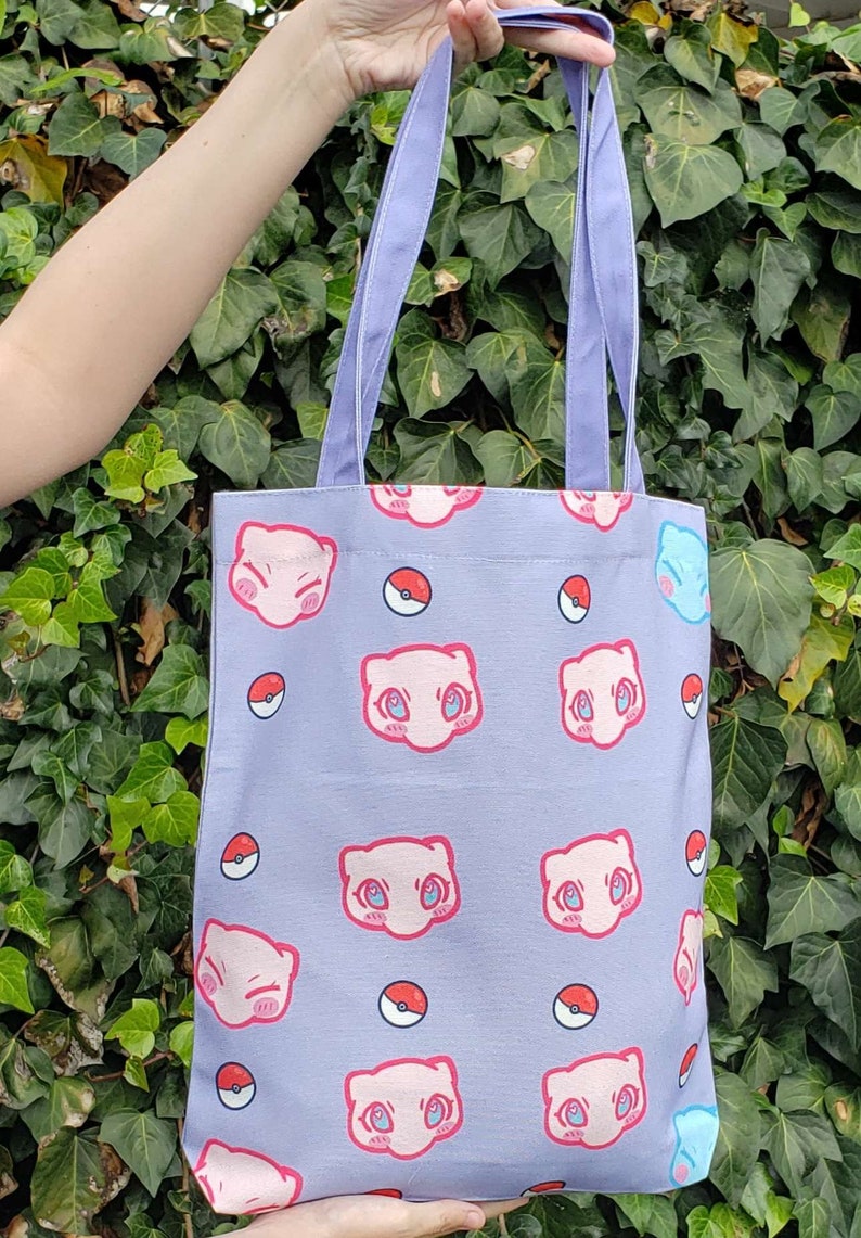 Mew Pokemon Tote Bag Kawaii Cute Anime Video Game Bag - Etsy