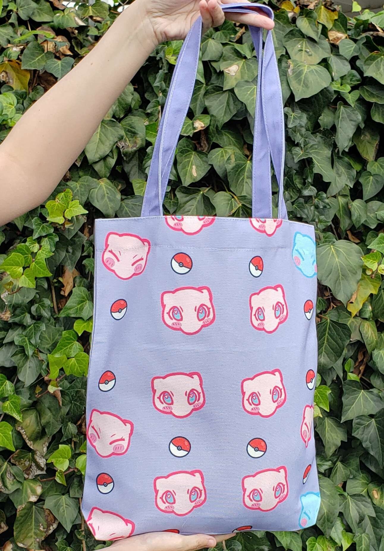 Mew Pokemon Tote Bag Kawaii Cute Anime Video Game Bag - Etsy