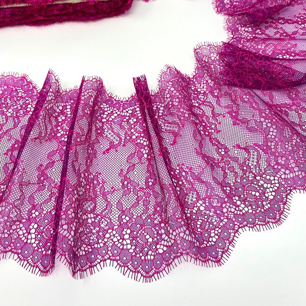 Purple Lace Fabric - Etsy