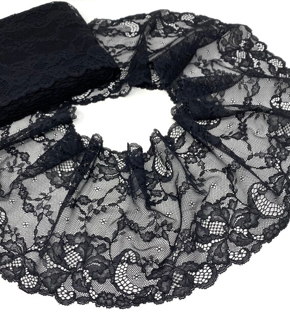 Black Elastic See Through Lace Trim for DIY Underwear Lingerie | Etsy
