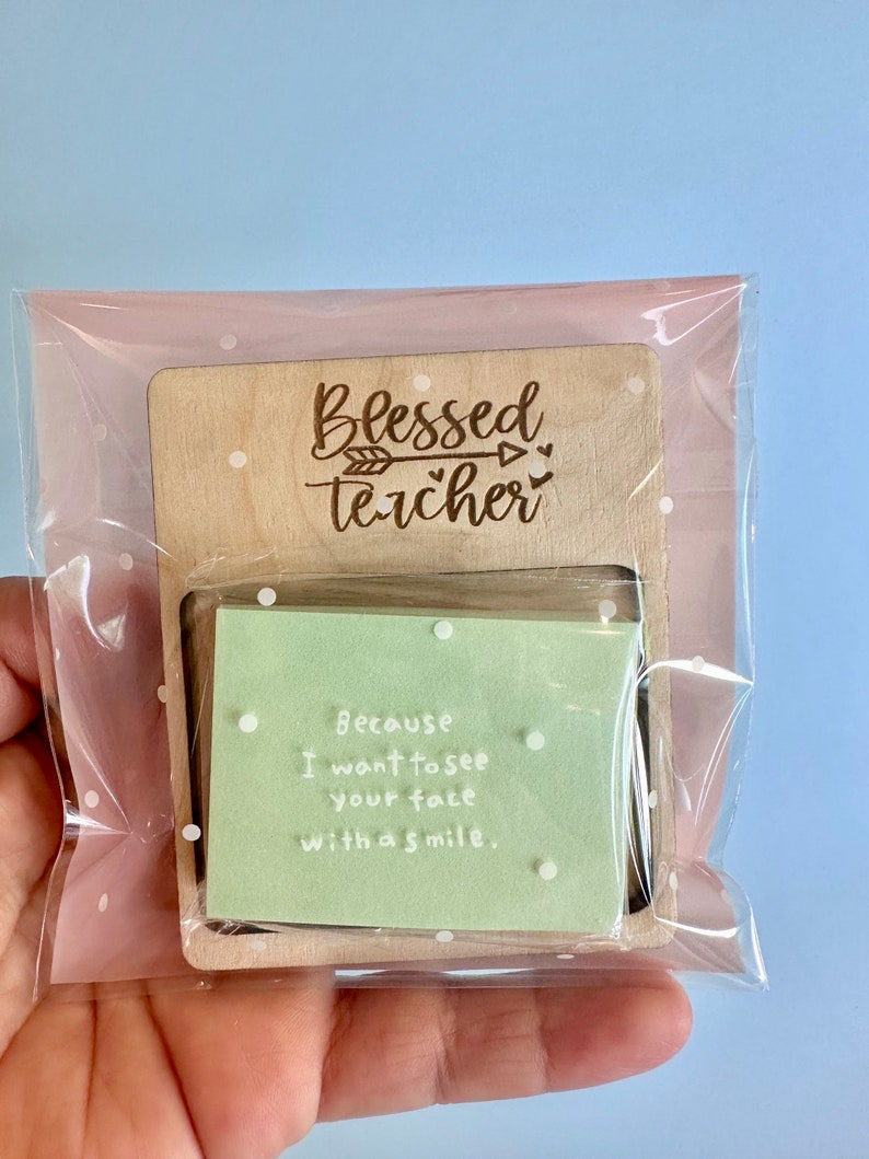 MICRO Minimalist Teacher Sticky Note Pad Teacher - Etsy