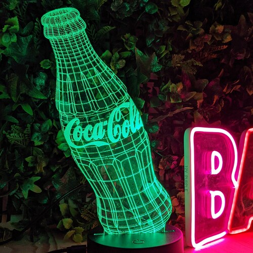 Coca Cola Led Light Perfect for Mancave or Home Bar | Etsy