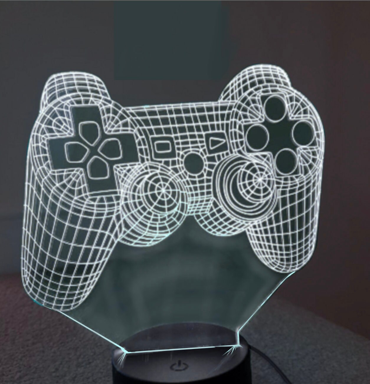 Personalised Playstation Light PS5 PS4 PS3 Controller Shaped | Etsy UK