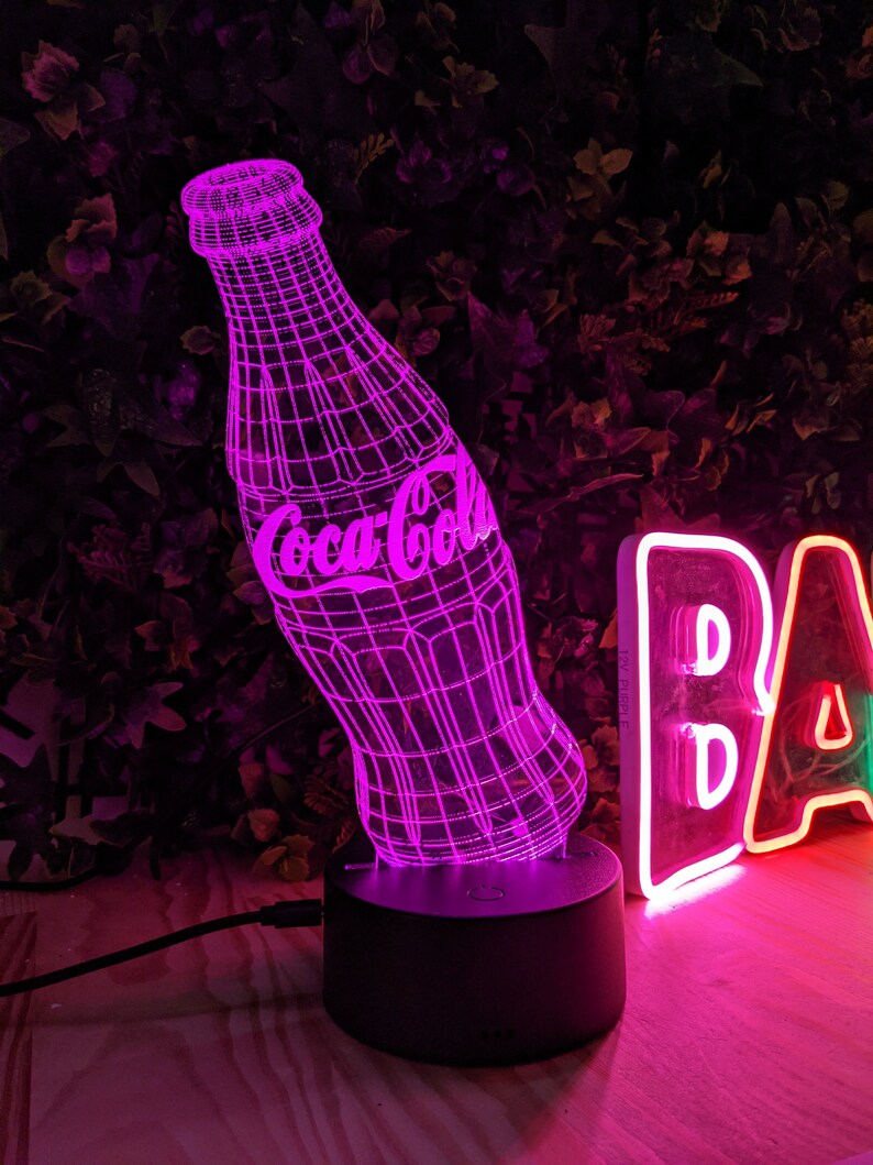 Coca Cola Led Light Perfect for Mancave or Home Bar - Etsy