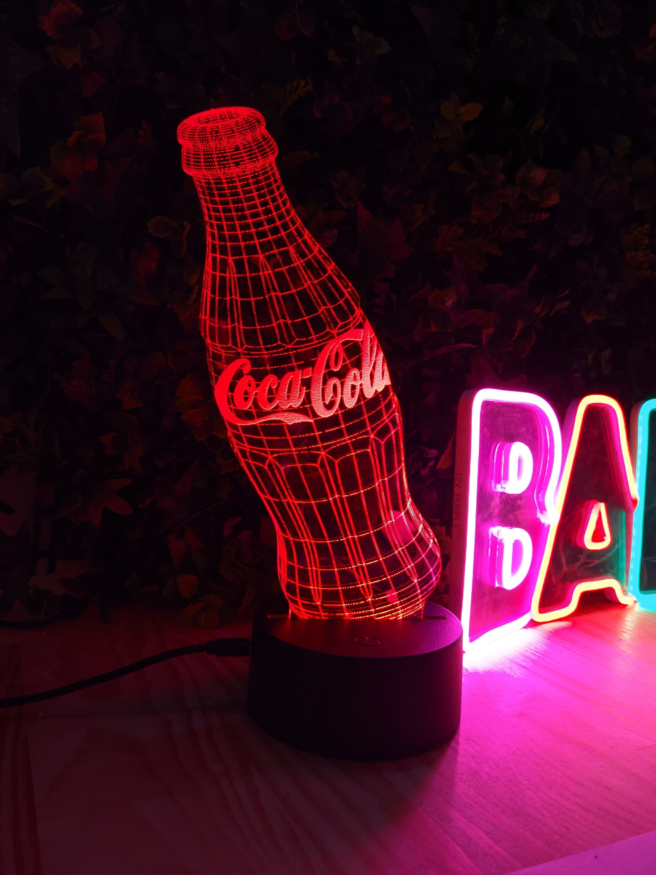 Coca cola led light perfect for mancave or home bar | Etsy