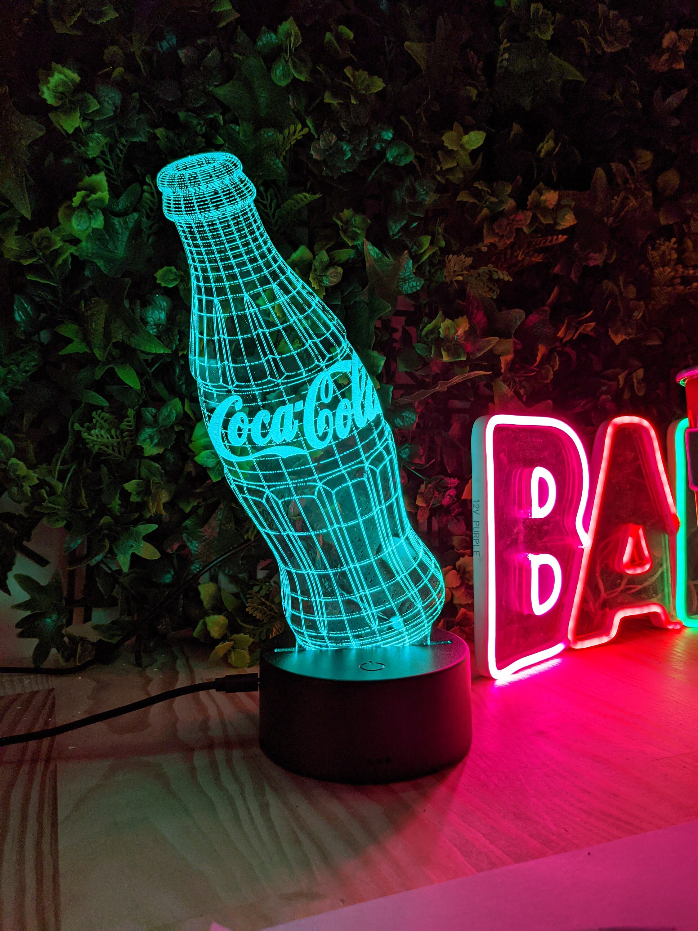 Coca Cola Led Light Perfect for Mancave or Home Bar | Etsy