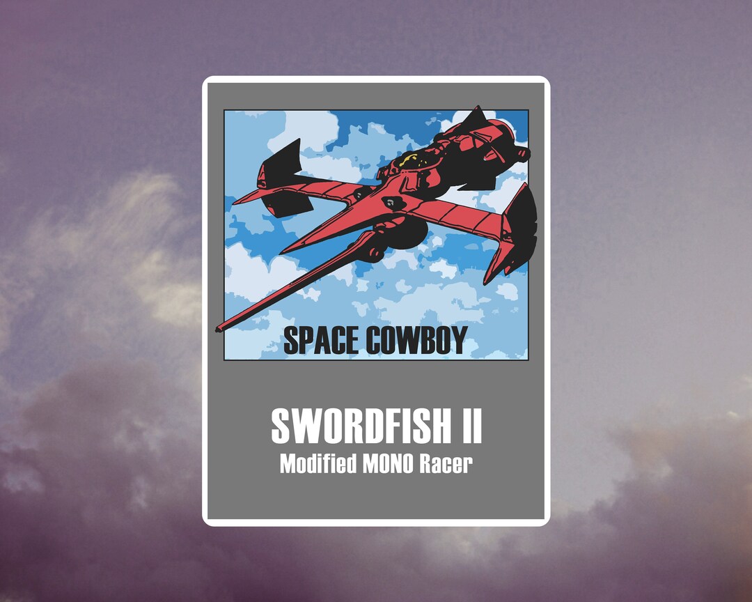 Swordfish 2 Bebop Ship Sticker - Etsy