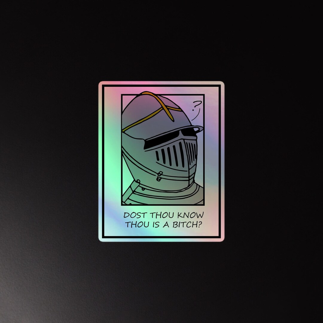 Knight Humor Sticker - Etsy