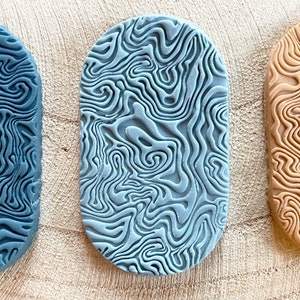 Polymer Clay Wavy Texture Roller | Polymer Clay Patterns | Waves ...