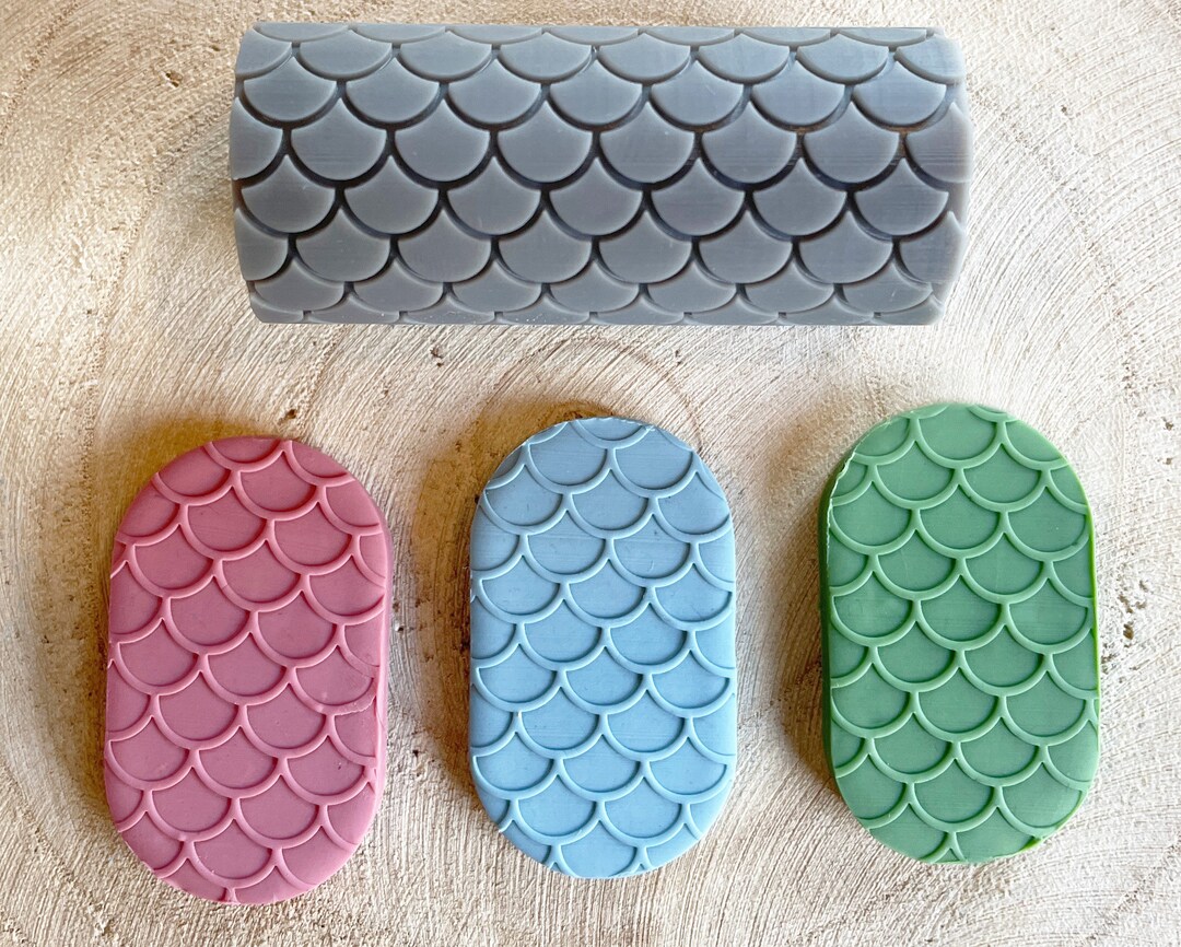Polymer Clay Flower Fish Scales Roller | Polymer Clay Scales Roller ...