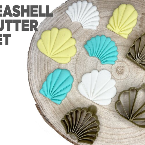 Polymer Clay Shape Cutter Seashell Embossing Cutters Stamp - Etsy