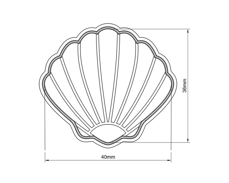Polymer Clay Clamshell Cutter Seashell Embossing Cutters - Etsy