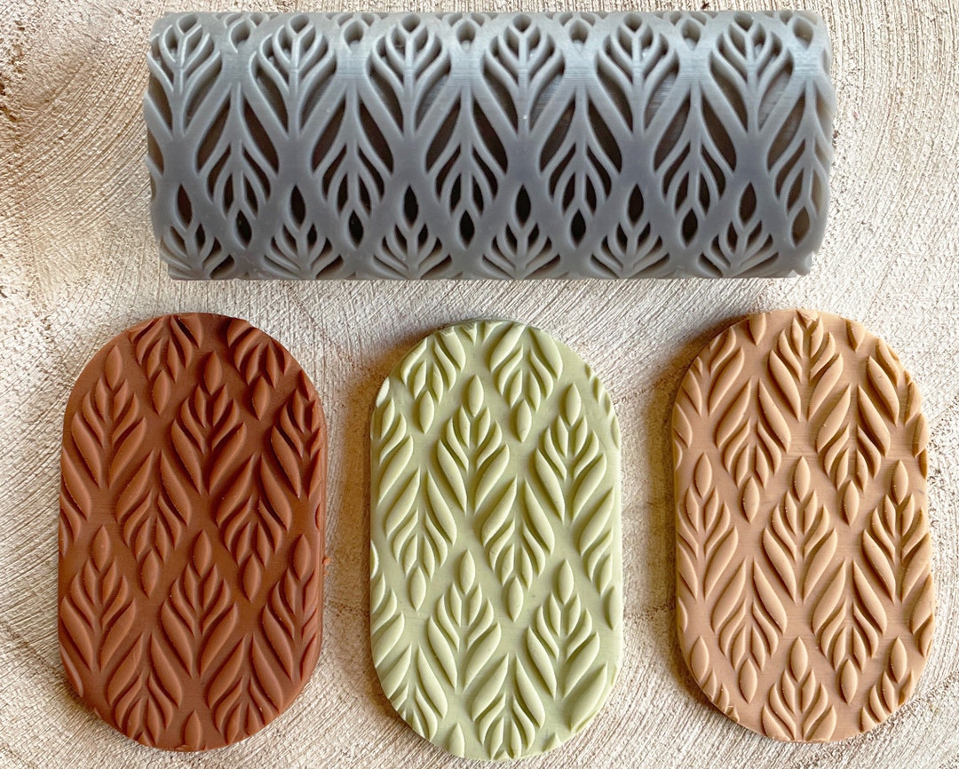 Polymer Clay Texture Roller | Polymer Clay Patterns | Soap Embosser ...