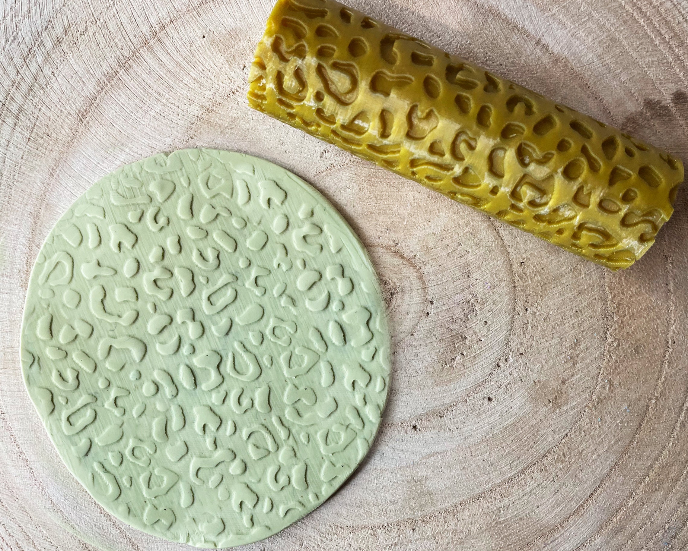 Leopard Polymer Clay Texture Roller Animal Print Patterns - Etsy