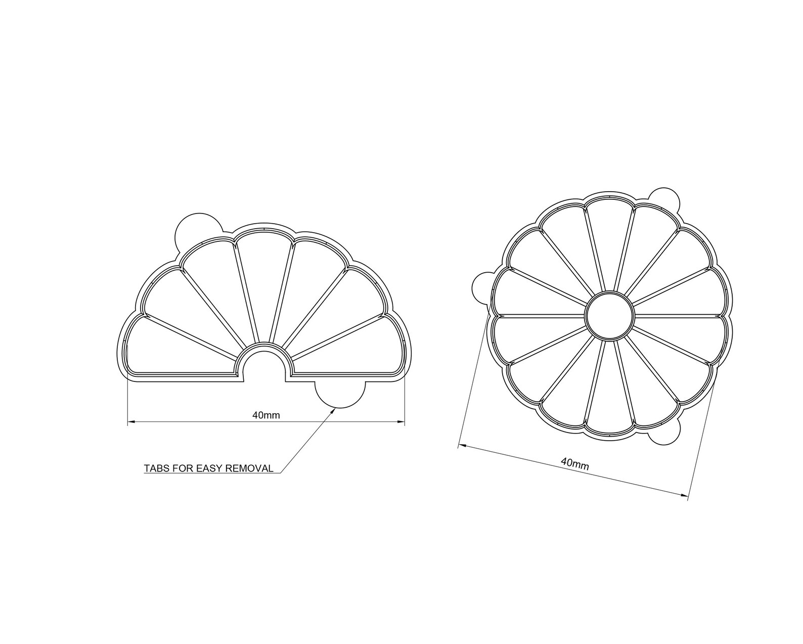 Polymer clay shape cutters BUNDLE Ceramic clay cutters set | Etsy