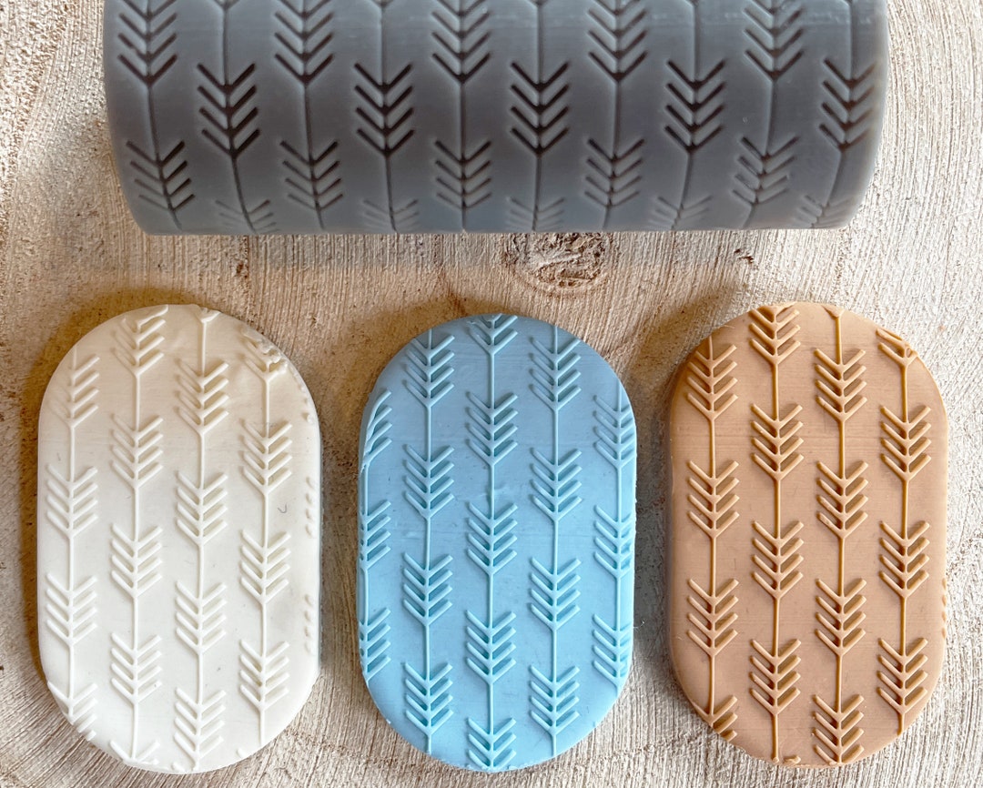 Polymer Clay Texture Roller | Polymer Clay Tools | Boho Arrows Texture ...