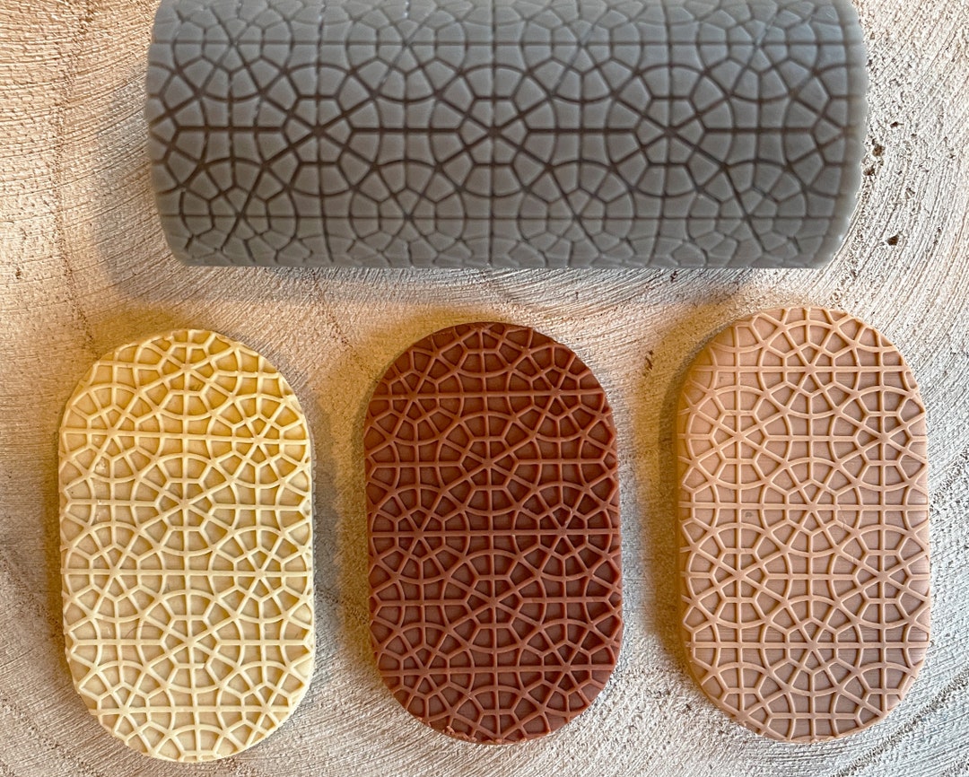 Polymer Clay Tiles Texture Roller | Polymer Clay Patterns | Moroccan ...