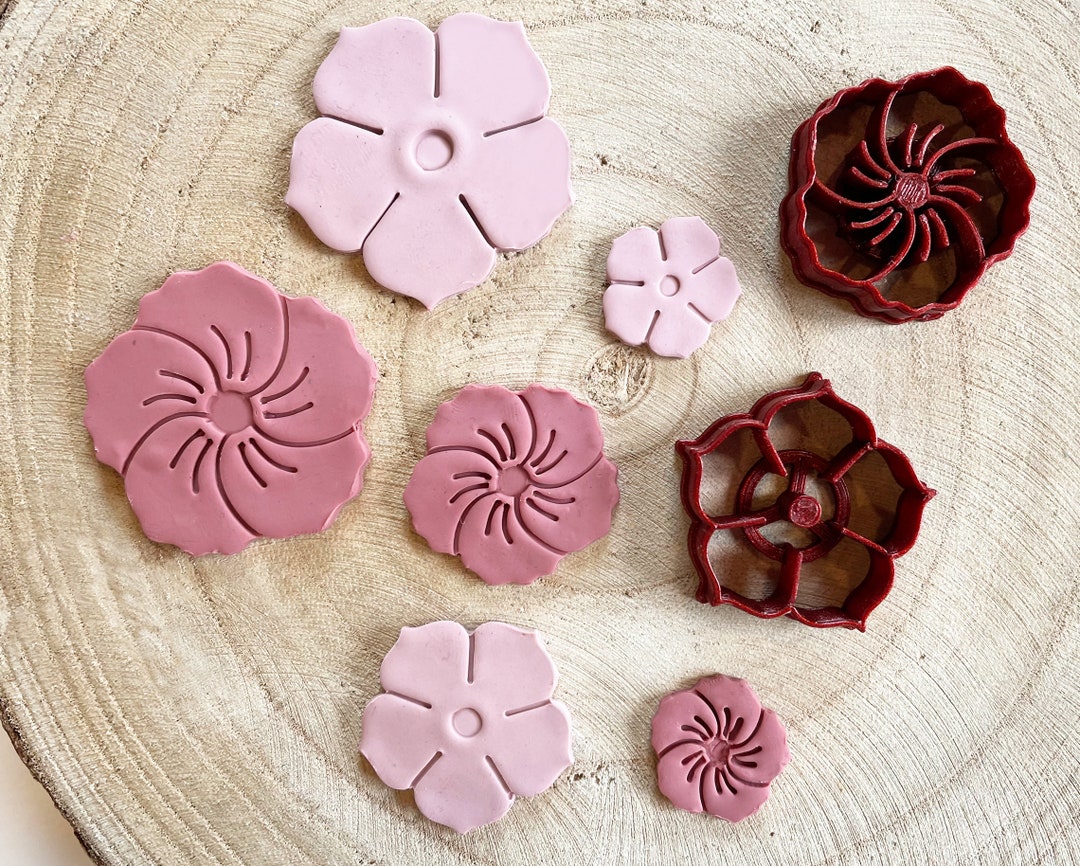 Hawaian Flower Polymer Clay Shape Cutters | Several Sizes - Etsy