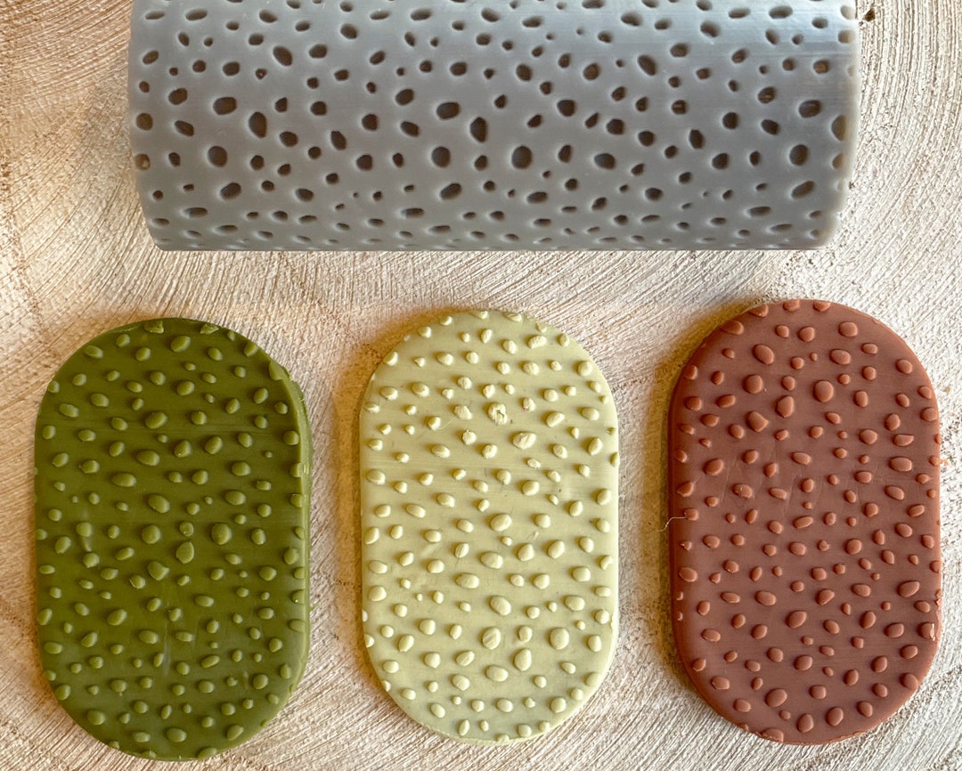 Polymer Clay Dots Texture Roller | Polymer Clay Patterns | Organic ...