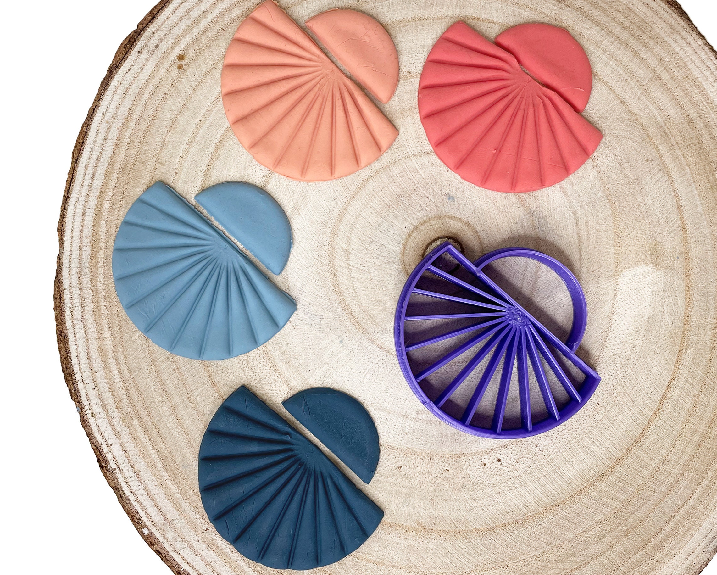 Polymer clay earring set Ceramic clay cutters set Clay | Etsy