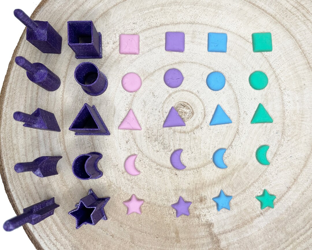 Mini Polymer Clay Cutters Pack With Easy Release | Kemper Kutters Style ...