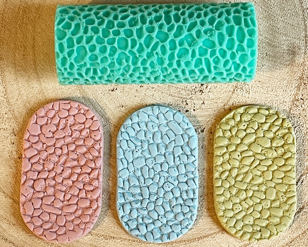 Polymer Clay Cobblestone Texture Roller | Polymer Clay Patterns | Stone ...