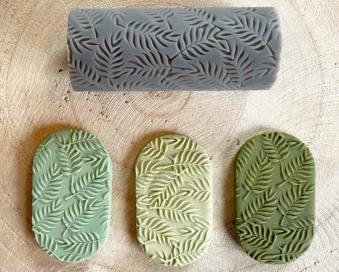 Polymer Clay Leaf Texture Roller | Polymer Clay Patterns | Leaves Texture | Polymer Clay Leaves ...