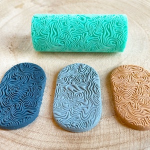 Polymer Clay Wavy Texture Roller | Polymer Clay Patterns | Waves ...