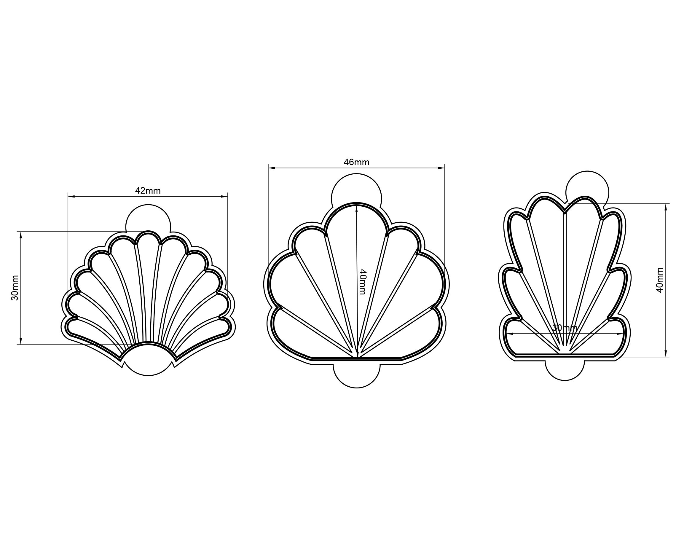 Polymer clay shape cutters BUNDLE Ceramic clay cutters set | Etsy