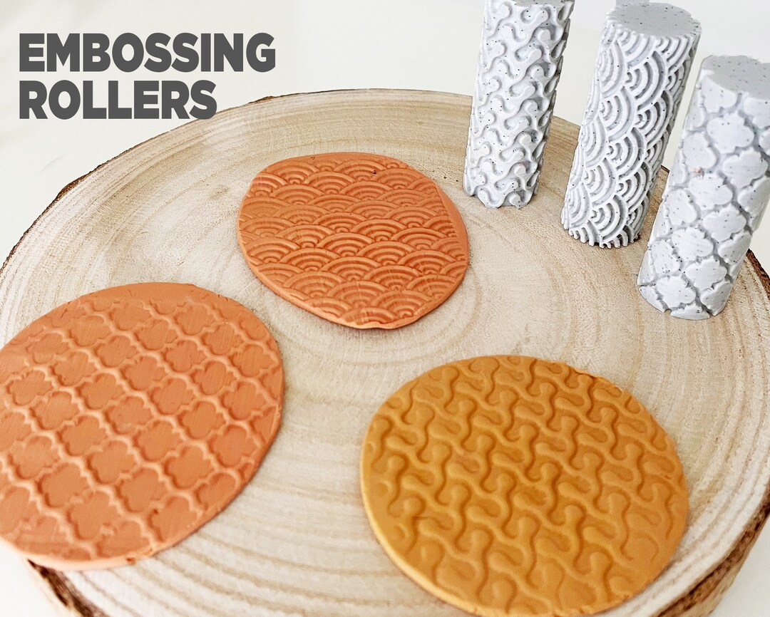 Clay Embossing Rollers Polymer Clay Patterns Soap Embosser Texture Clay ...