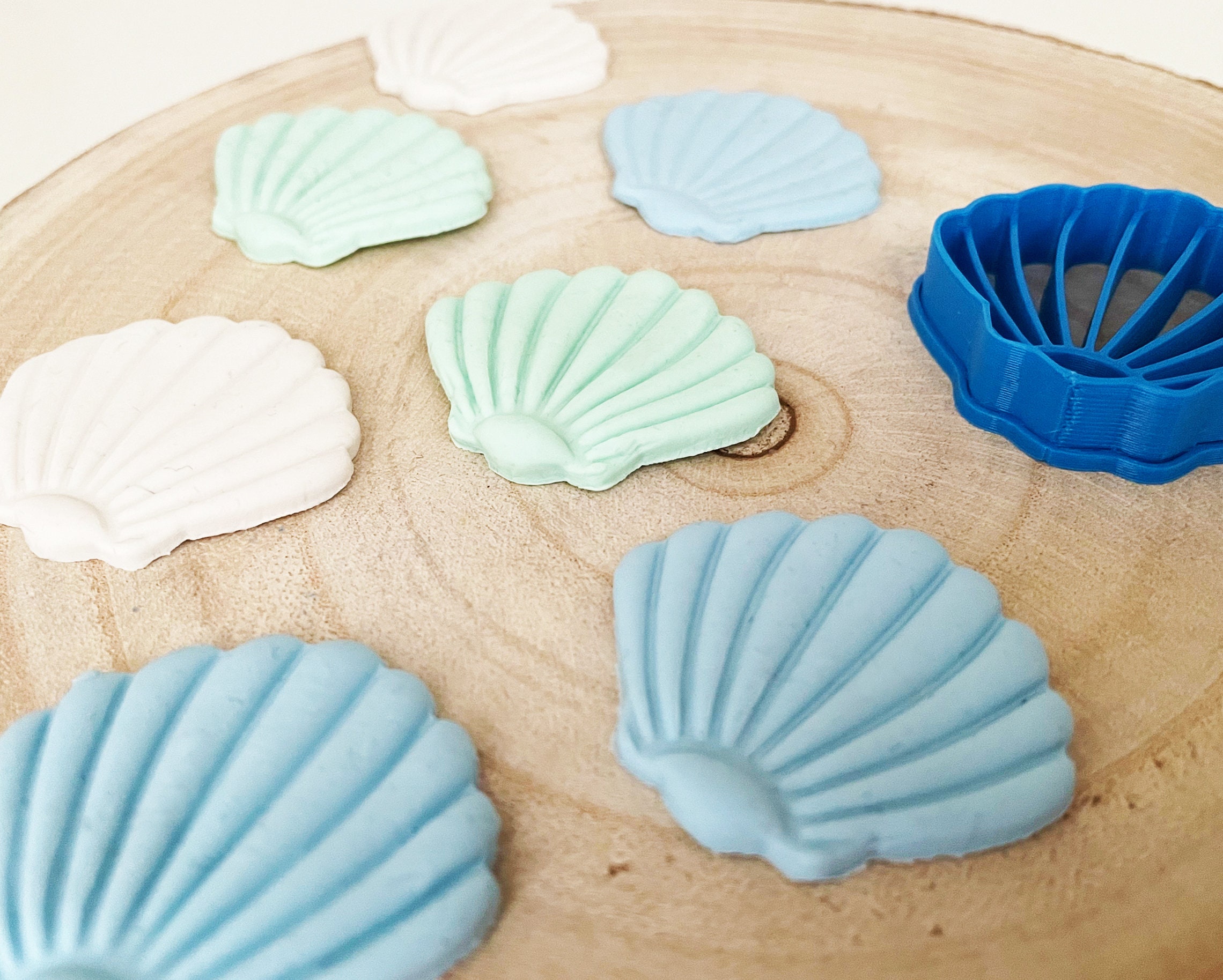 Polymer Clay Clamshell Cutter Seashell Embossing Cutters - Etsy