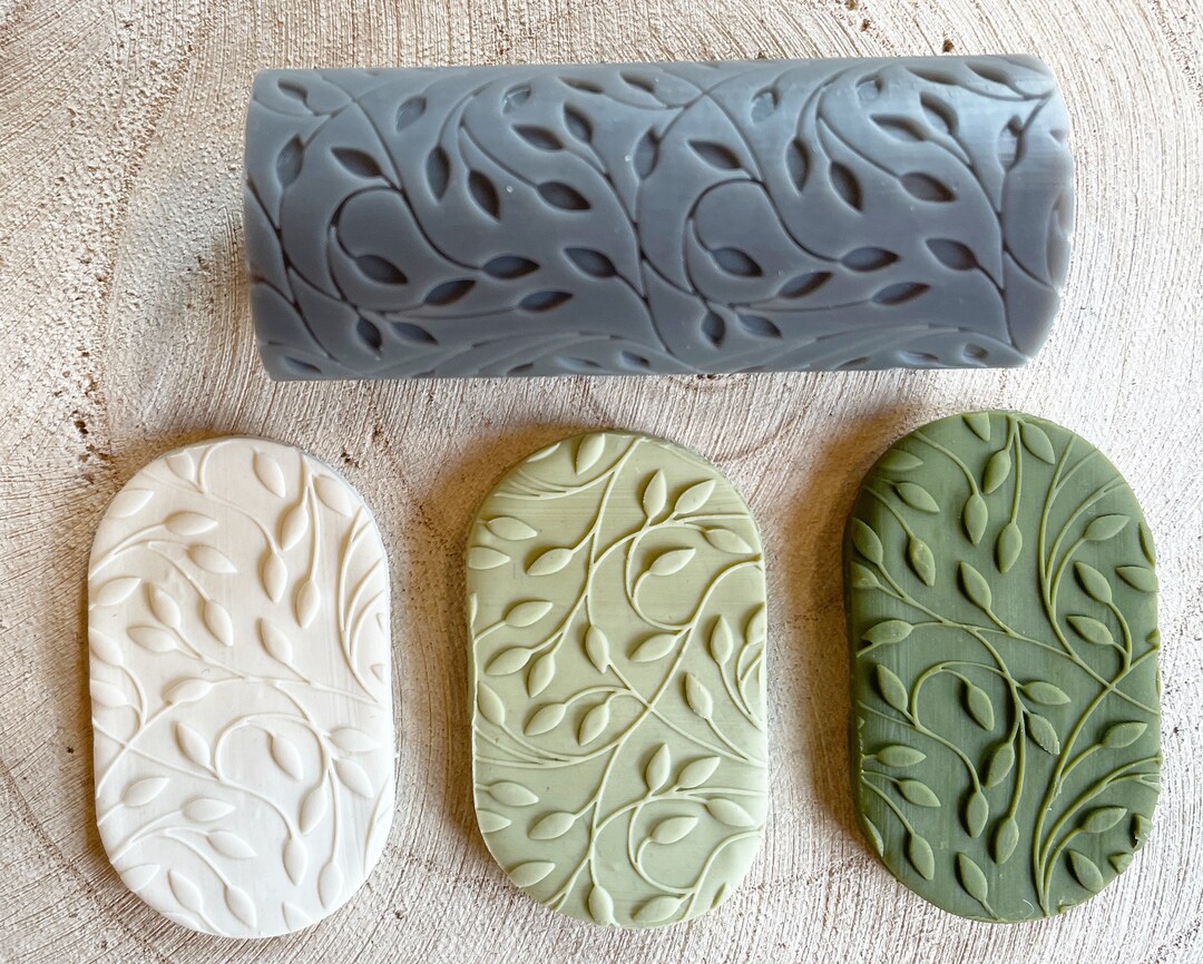 Polymer Clay Vines Texture Roller | Polymer Clay Patterns | Vine ...