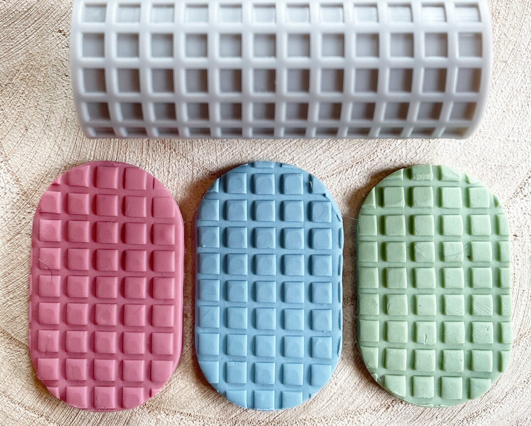 Polymer Clay Squares Texture Roller Polymer Clay Patterns Square ...