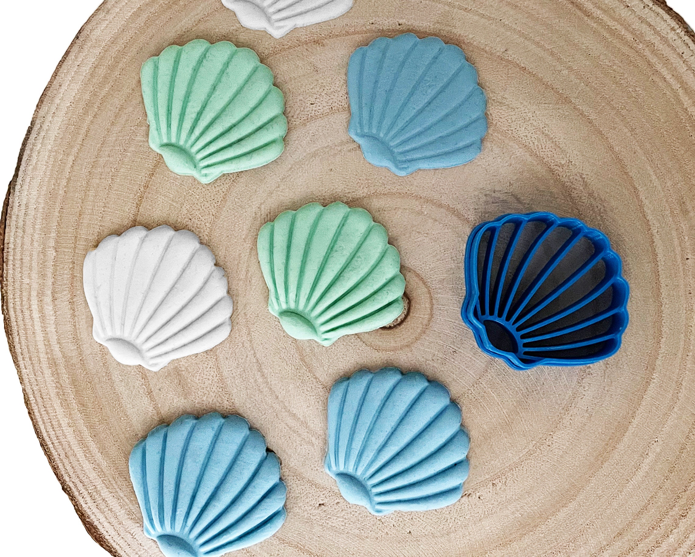 Polymer Clay Clamshell Cutter Seashell Embossing Cutters - Etsy