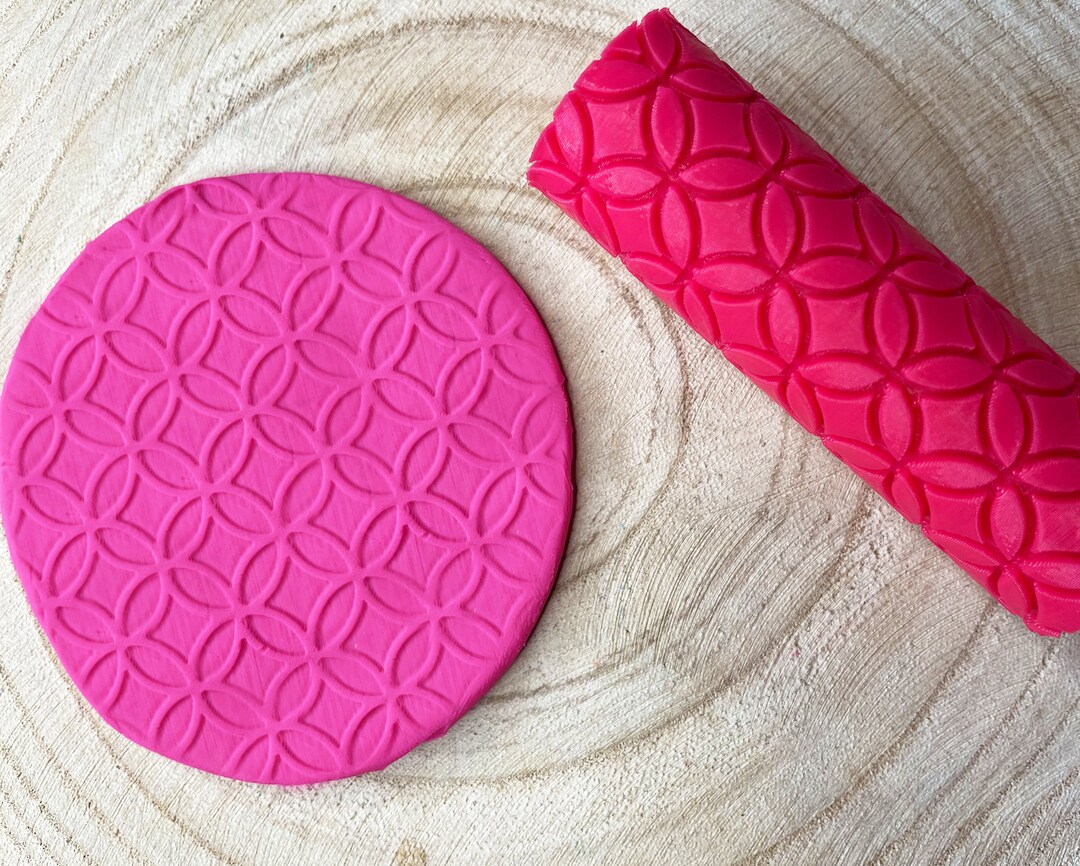 Polymer Clay Texture Roller | Polymer Clay Tools | Circles Texture ...