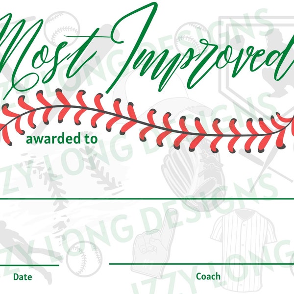 Certificate Most Improved - Etsy