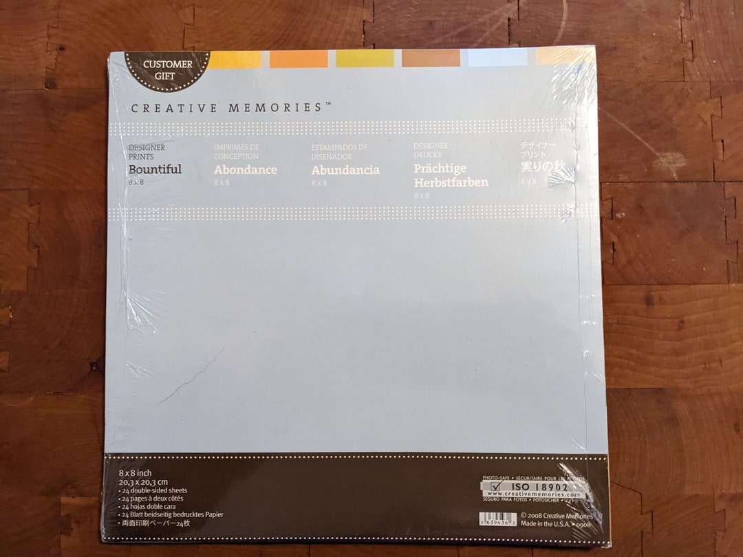 Creative Memories Bountiful Paper Pack - Etsy