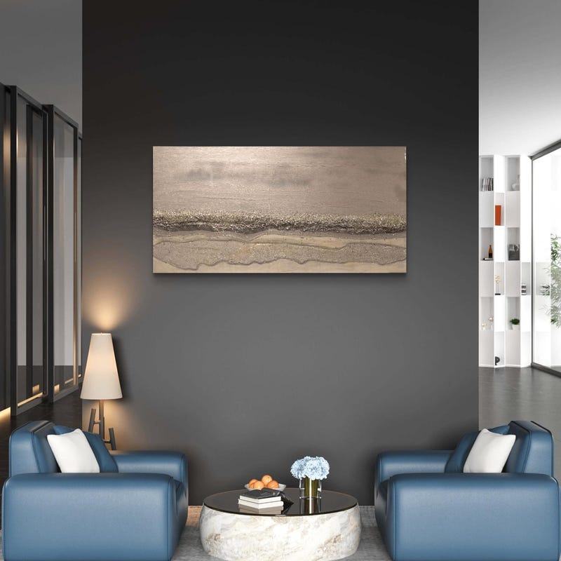 Silver Abstract Art - Etsy