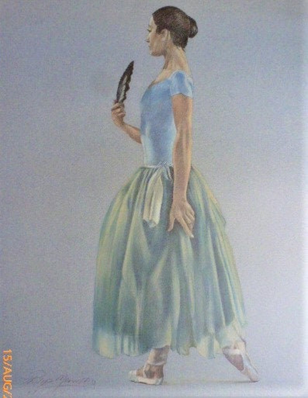 Standing Ballerina Ballet Print (from Original Pastel of Ruth Katz ...