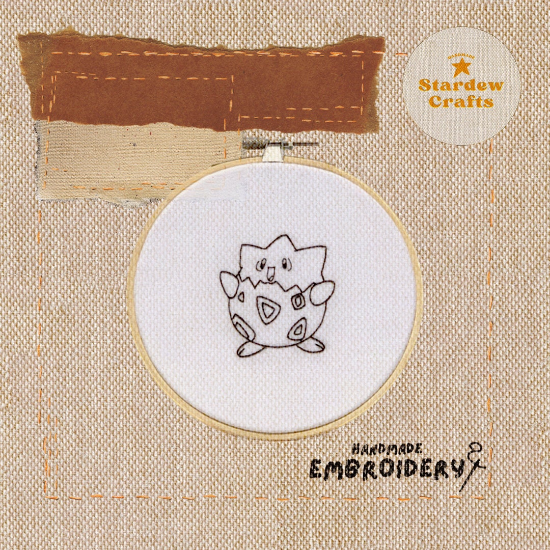 Pokemon Embroidery Togepi - Etsy