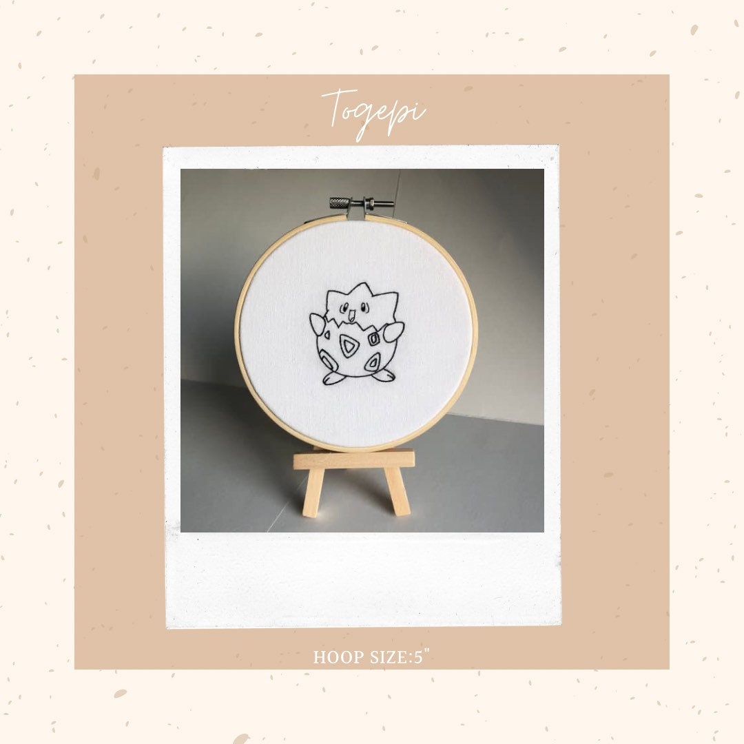 Pokemon Embroidery Togepi - Etsy