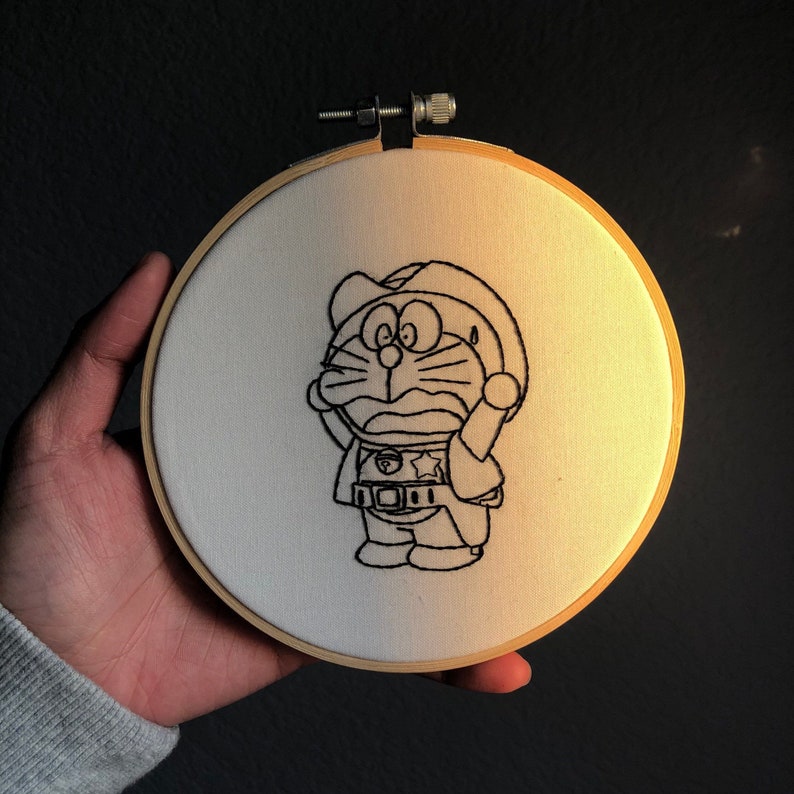Doraemon Embroidery - Etsy
