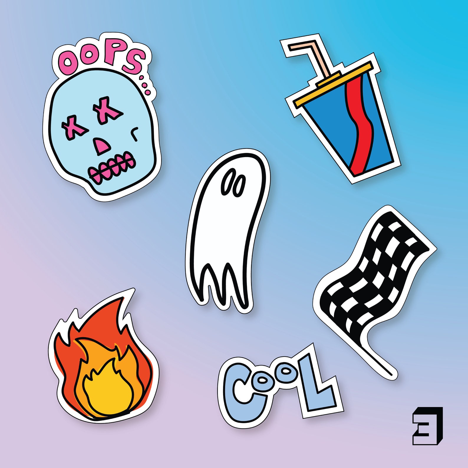 Doodle Sticker Packs - Etsy